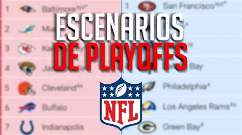 ESCENARIOS de PLAYOFFS de SEMANA 18 Qué NECESITA tu equipo para
