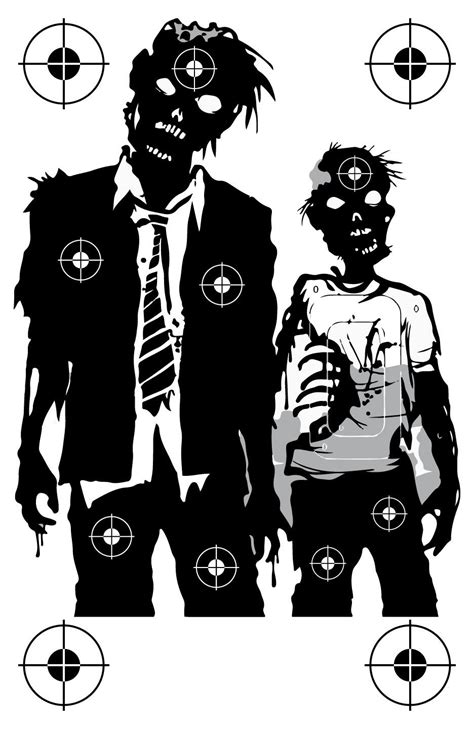 Printable Zombie Targets Printable Templates