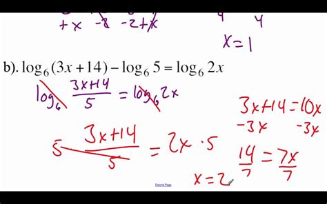 pre calculus 3 4 exponential and logarithmic equations part 2 youtube