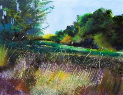 Paysage Aux Pastels Secs Peinture Par Patrick Bauquel Artmajeur