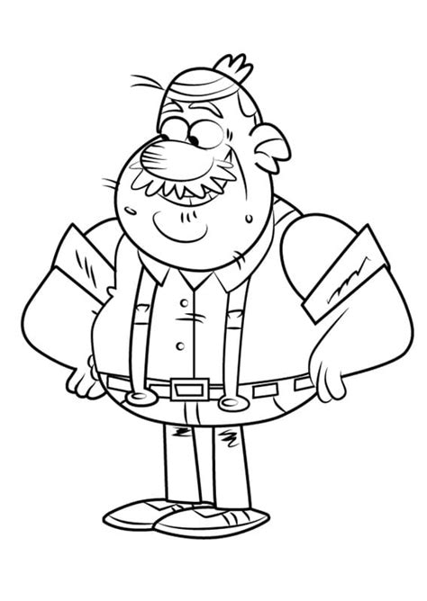 Characters from The Loud House Färbung Seite Kostenlose druckbare