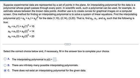Solved Suppose Experimental Data Are Represented By A Set Of Chegg