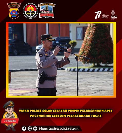 Kaba Solok Selatan On Twitter Rt Hsolsel Apel Pagi Personil Polres