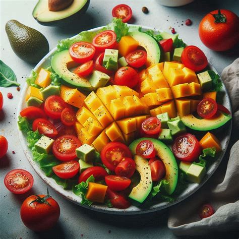 Sałatka z mango i awokado przepis idealny na letnie dni