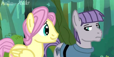 577748 Safe Artist Asika Aida Character Fluttershy Character Maud