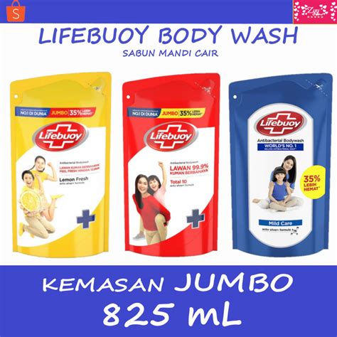 Jual Lifebuoy Body Wash Sabun Mandi Cair Refill 825ml Kemasan BARU