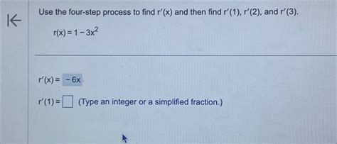 solved use the four step process to find r x ﻿and then