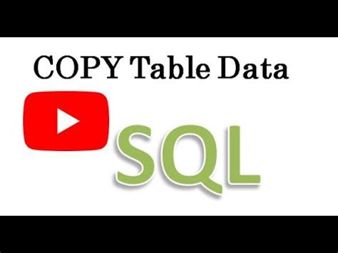 How To Copy Data From One Table To Another Table In Sql Server