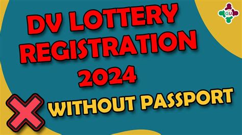 How To Register Dv Lottery Without Passport Free Youtube