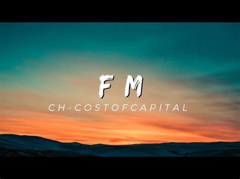 Chp Cost Of Capital Fm Sums On Kp Cost Of Preference Share Azeem Sir