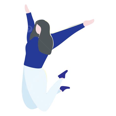 Dibujos Animados Saltando Chica Material Transparente Png Ni A