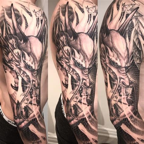 Dragon Full Sleeve Tattoo By Danny Chronicink Full Sleeve Tattoo