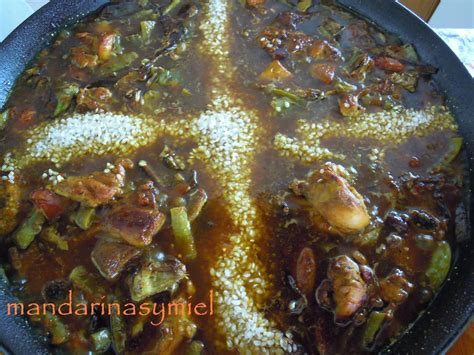 Paella de Castellón Mandarinas y miel