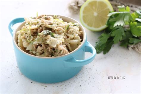 Pasta Fredda Al Tonno E Limone Cotto In Un Click