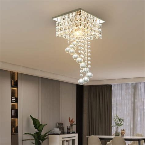 Moderne Kristallen Kroonluchter Moderne Plafond Lichtpunt Kristallen