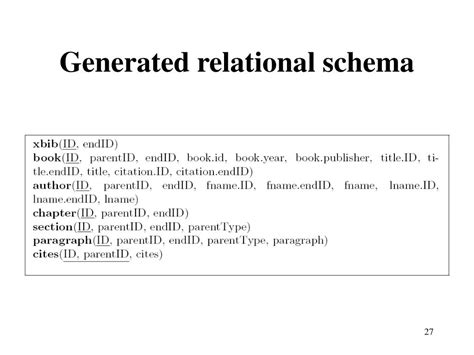 ppt xml to relational schema mapping algorithm odtdmap powerpoint presentation id 4050897