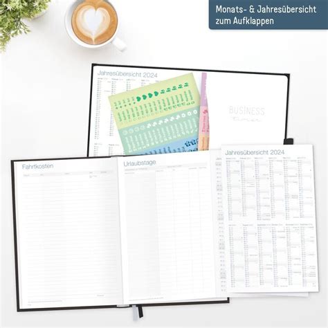 Business Timer Deluxe 2024 A5 Schwarz von Häfft Lehrerangebote