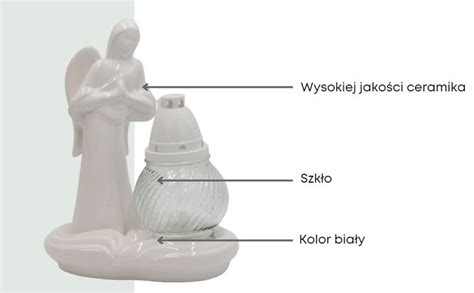 Znicz Ceramiczny Anio A B Lc Bia Y Erli Pl
