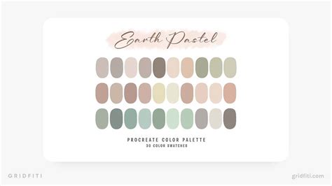 25 Aesthetic Procreate Color Palettes Swatches Free Paid