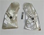 Smith Wesson K L Frame Real Mother Of Pearl Grips Relief Carved Steer