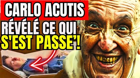 LE PAPE FRANÇOIS CHOQUÉ PAR LA VÉRITÉ SURPRENANTE SUR LE CORPS