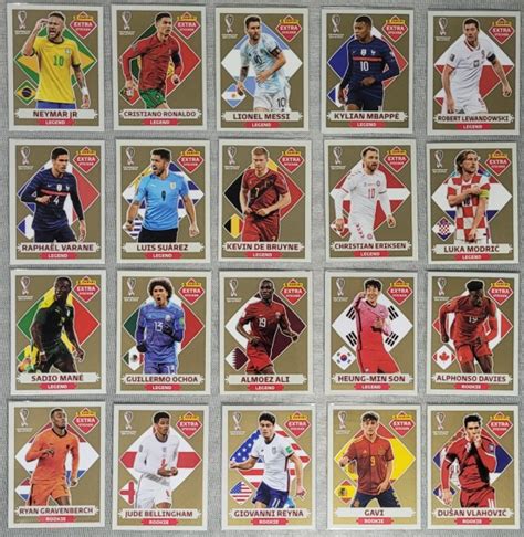 Todas As Figurinhas Ouro Gold Extra Legend Rookie