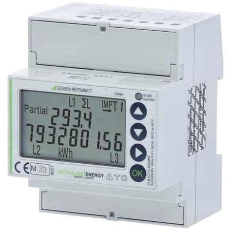 Compteur d énergie électrique triphasé U289 C GOSSEN METRAWATT GmbH