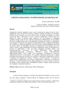 A PRÁTICA PEDAGÓGICA NO PROCESSO DE ALFABETIZAÇÃO a pr 193 tica pedag