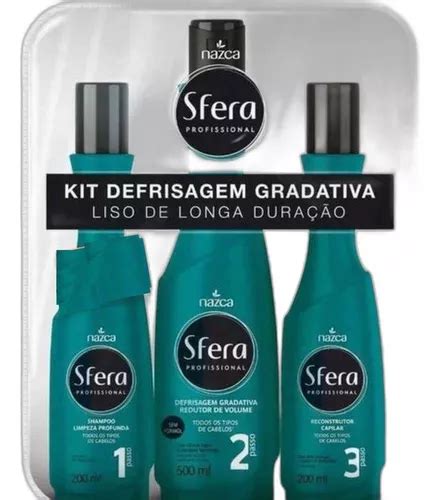 Kit Defrisagem Gradativa Liso De Longa Duração Sfera Frete grátis