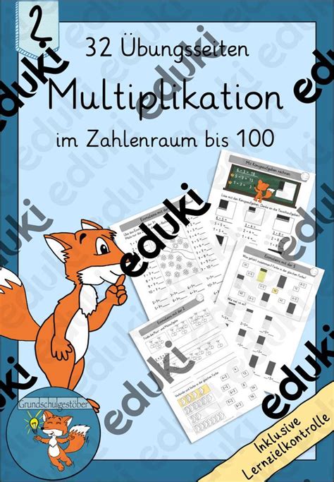 SuS können sich mit diesem Übungsheft das Einmaleins erarbeiten Es