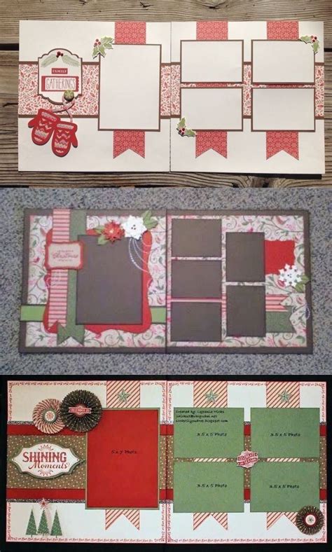 Pin By Lisa Pettit On Layout Ideas Christmas Scrapbook Layouts