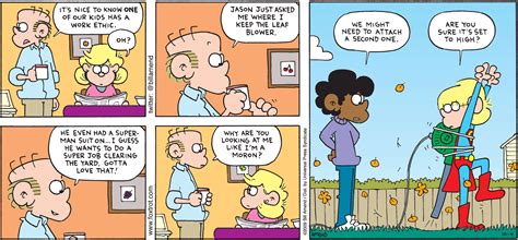 Superblower Super Man Yardwork Foxtrot Comics By Bill Amend