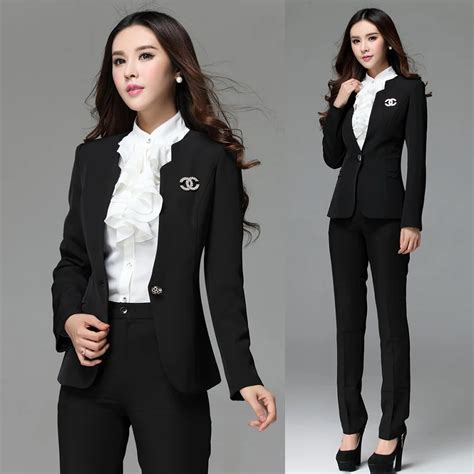 Formal Blazer And Pant Set Women Business Suits Formal Office Suits Work Fashion Ladies Office