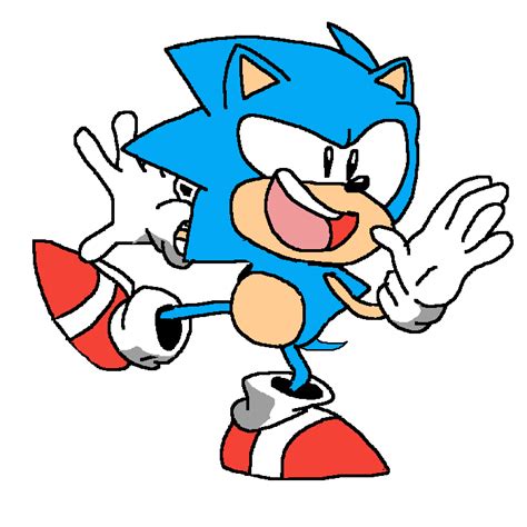 Pixilart Classic Sonic By Tristan777