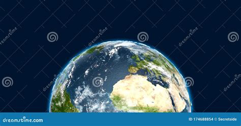 Planeta Terra Alta Resolução 3d De Alta Resolução De Fundo Azul