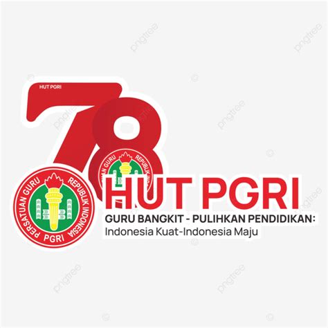 Logo For The Th Anniversary Of Pgri And National Teachers Day
