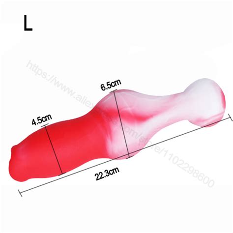 Soft Silicone Dildo Anal Tail Detachable Realistic Dild Masturbation