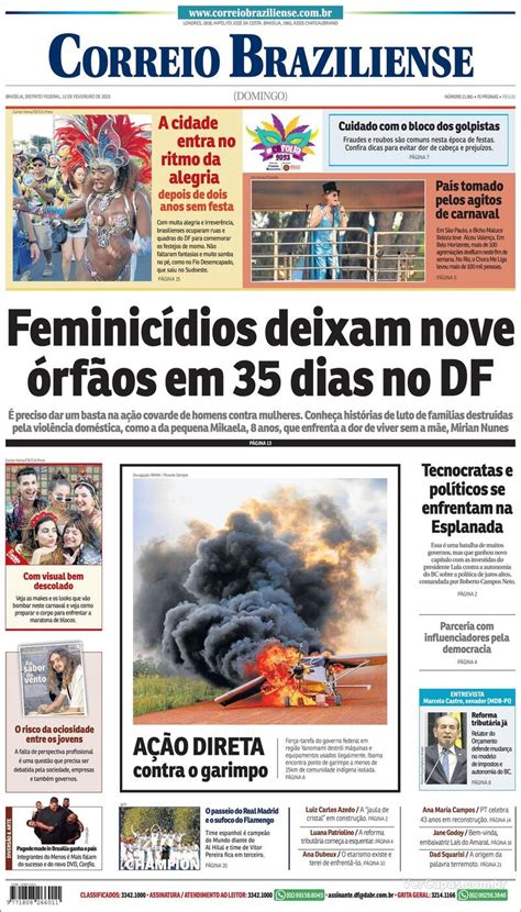 Capa Correio Braziliense Quinta 10 de Março de 2022