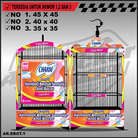 Jual Stiker Decal Kandang Ebod Kotak Dekal Sangkar Burung Kotak Model