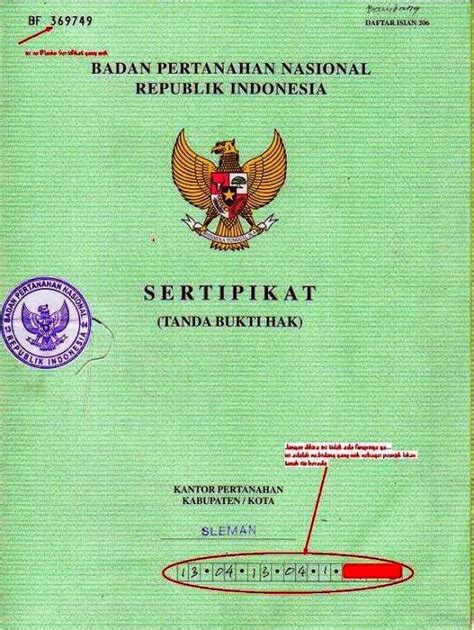Detail Contoh Nomor Sertifikat Koleksi Nomer