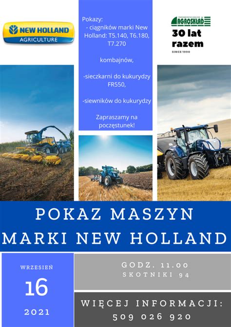 Pokaz Maszyn Marki New Holland Agrosk Ad