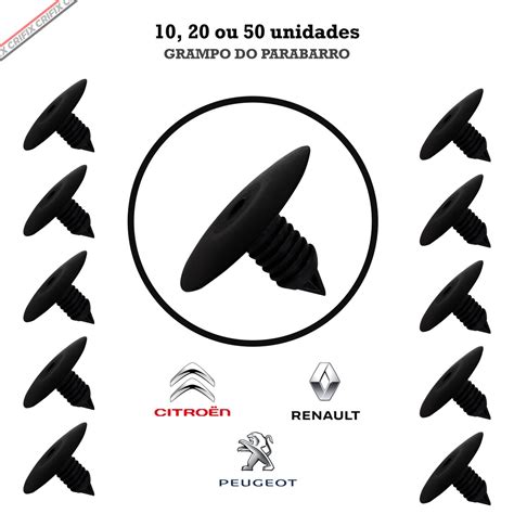Grampos Do Parabarro Peugeot 407 Kit 10 20 Ou 50 Presilhas Shopee Brasil