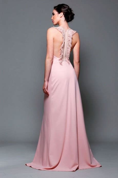 Vestidos Largos Rosa Palo