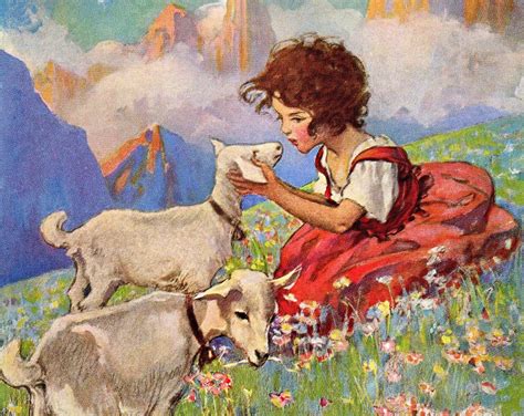 Heidi And The Goats On The Alm Etsy