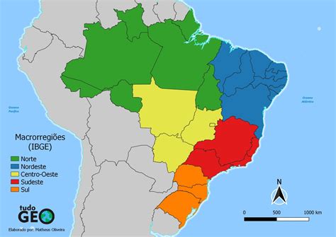 Mapa Do Brasil Por Regiao