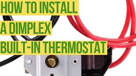 How To Install A BUILT IN Baseboard Heater THERMOSTAT YouTube