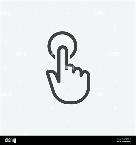 Haciendo Clic En El Icono De Dedo Plano Puntero Mano Vector Puntero