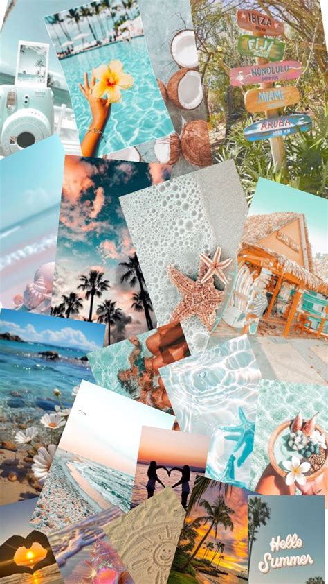 Preppy Summer In Beach Wallpaper Girly Room Beach Pictures