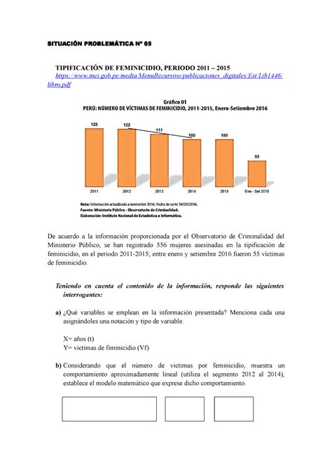 Guia Practica N 14 De Acuerdo A La Información Proporcionada Por El Observatorio De