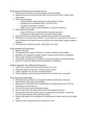 Apes Unit Aquatic And Terrestrial Pollution Pdf Point Sources Of